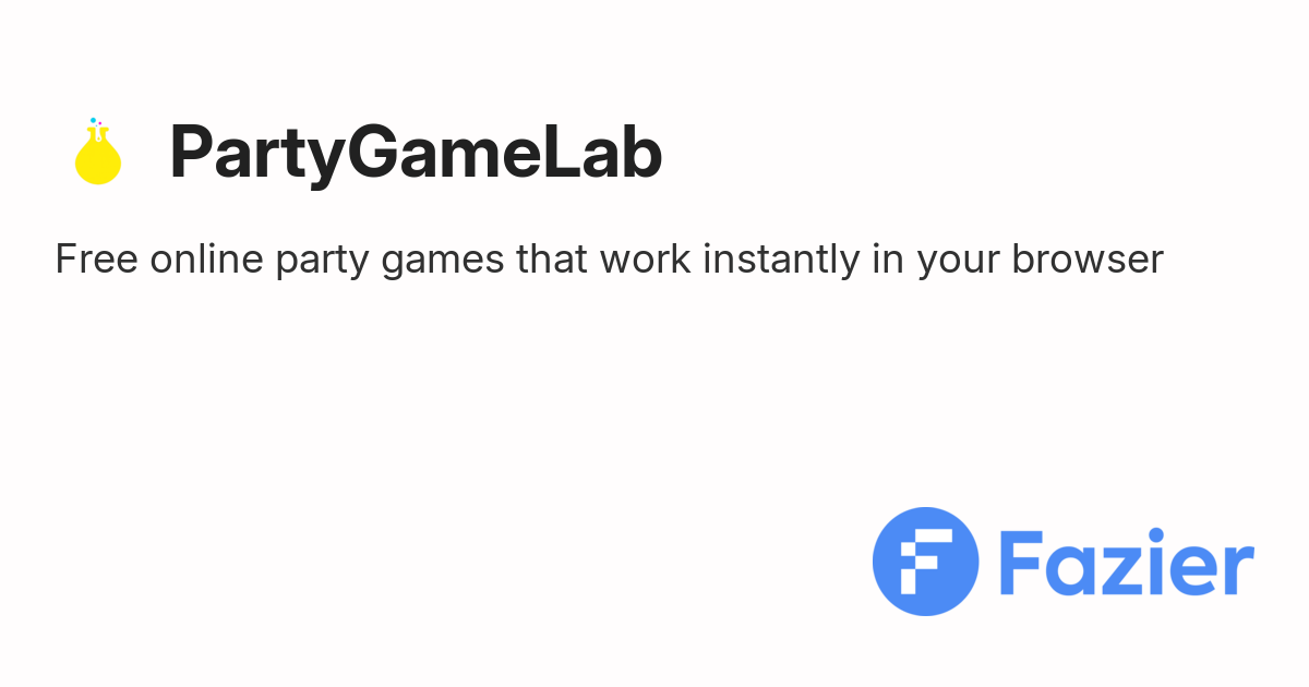 PartyGameLab | Fazier