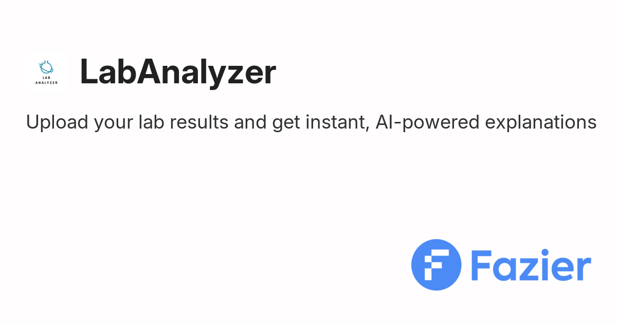 LabAnalyzer | Fazier
