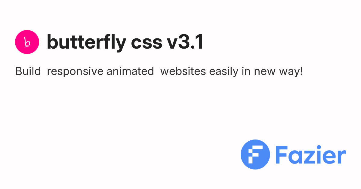 Butterfly Css V3 1 Fazier