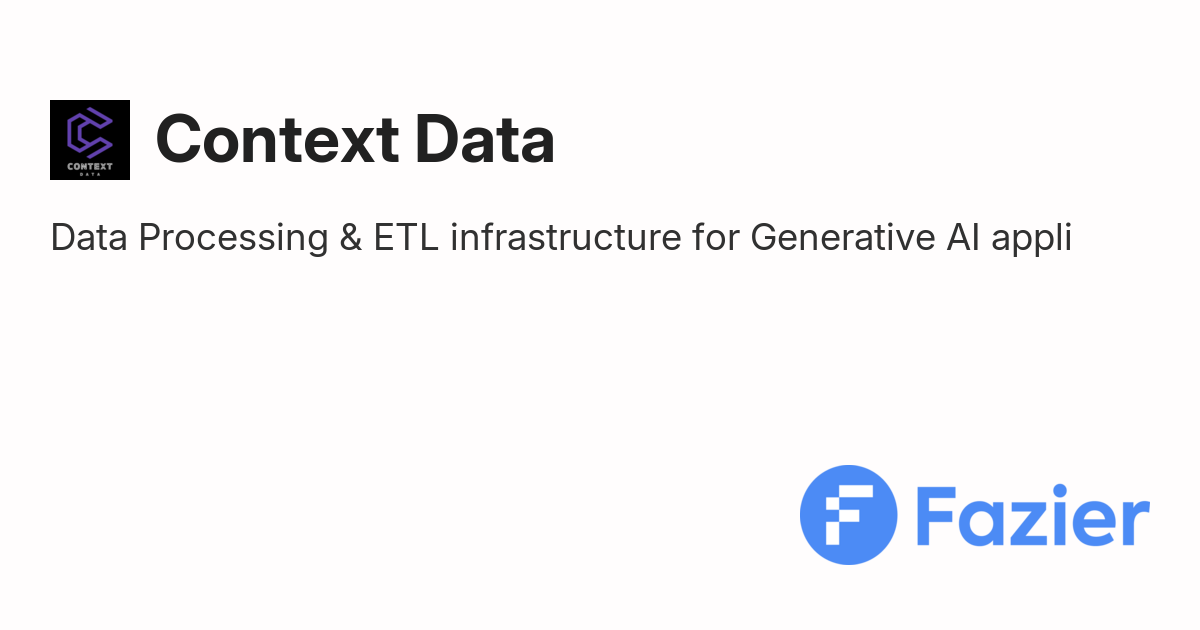 Context Data | Fazier
