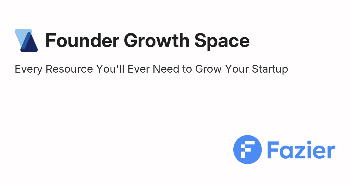 Founder Growth Space | Fazier