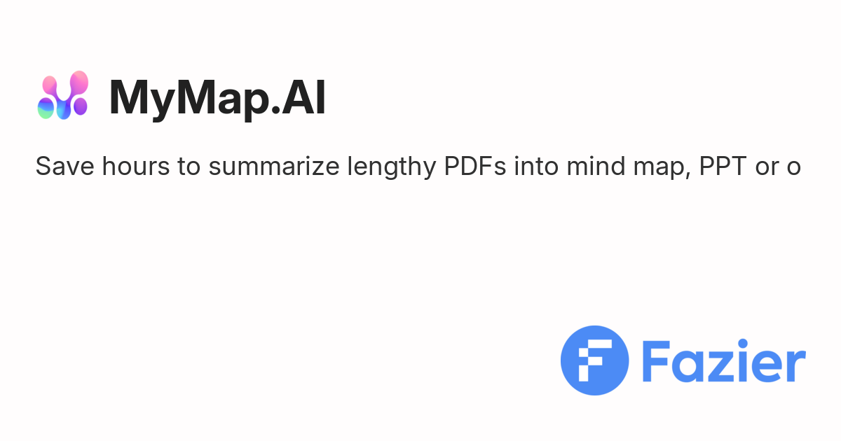 MyMap.AI | Fazier