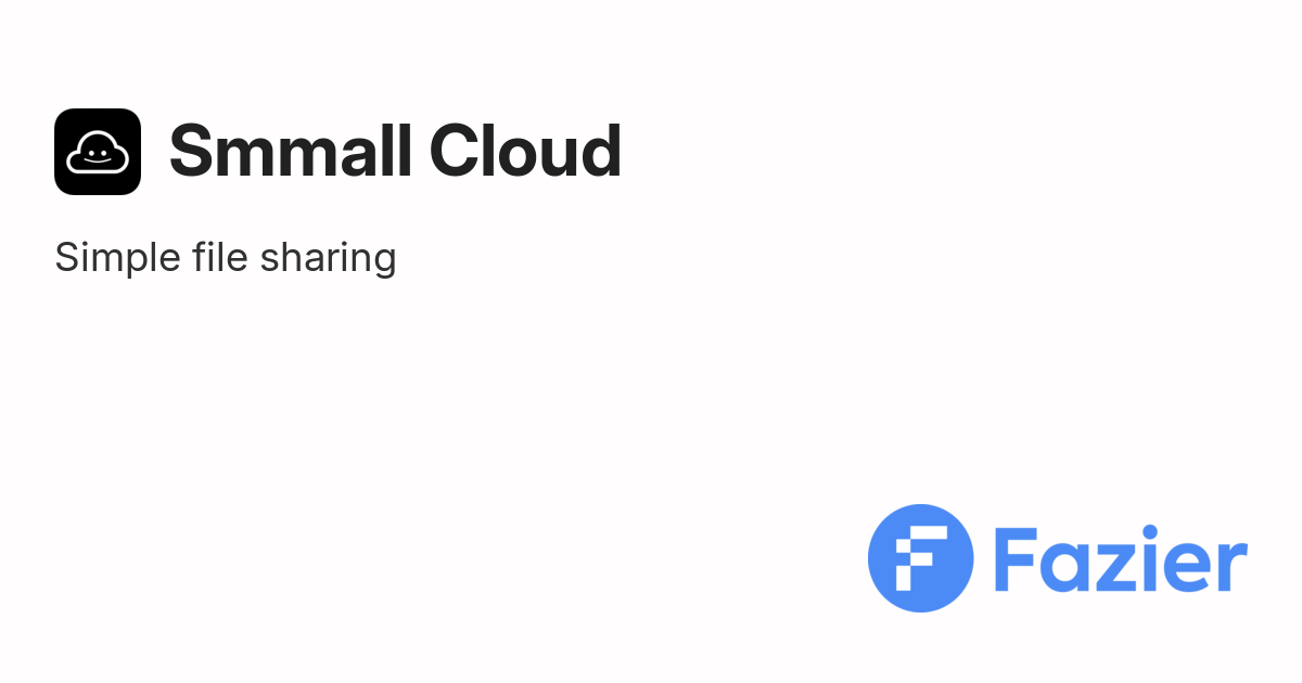 Smmall Cloud | Fazier