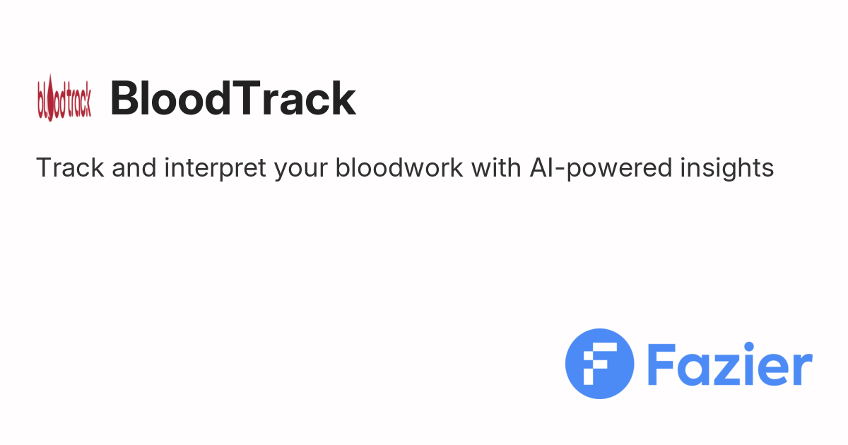 BloodTrack | Fazier