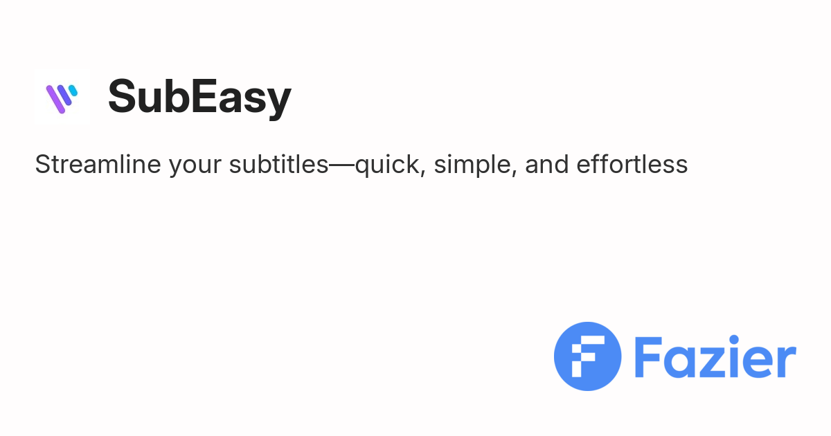SubEasy | Fazier