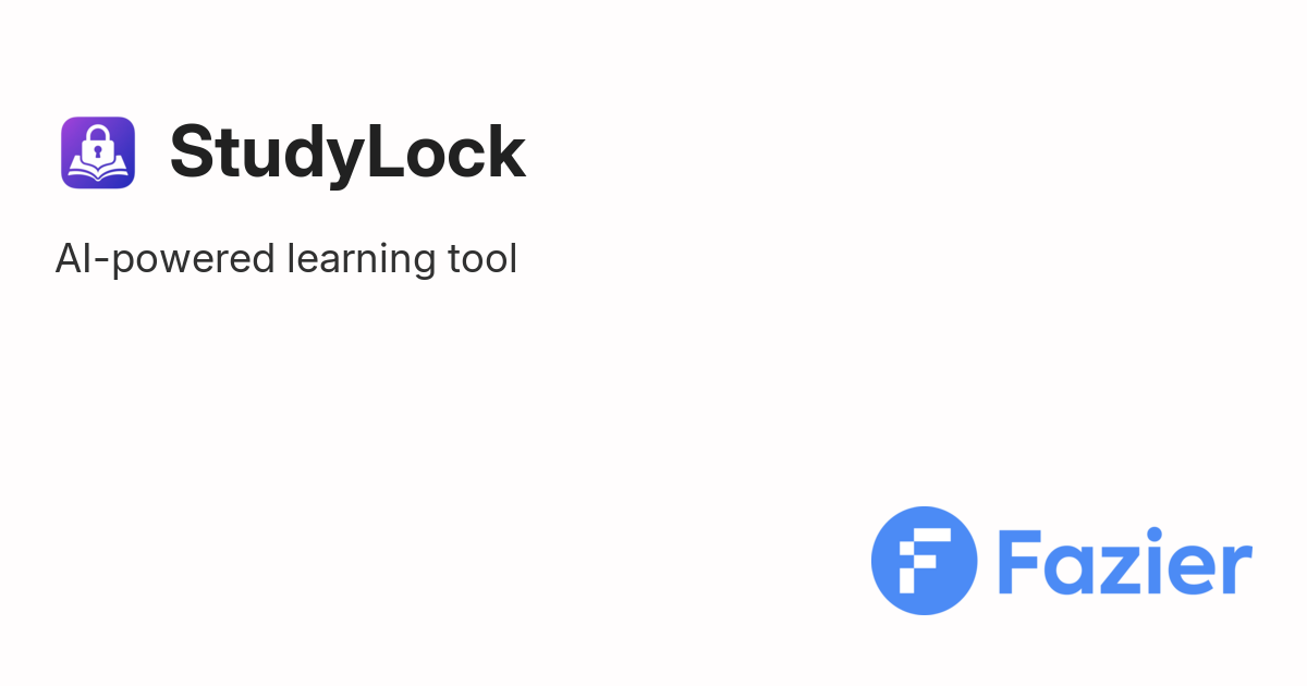 StudyLock | Fazier