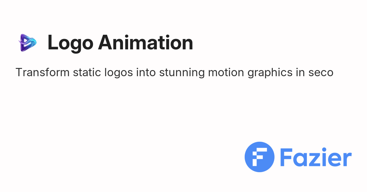 Logo Animation | Fazier