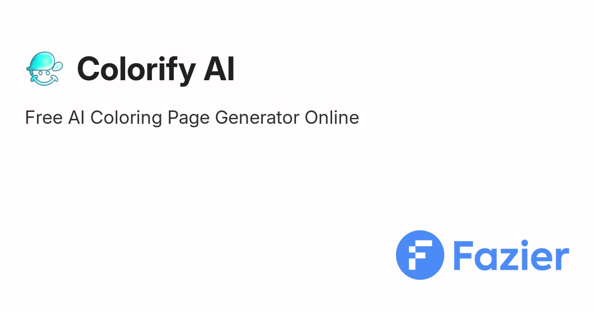 Colorify AI | Fazier
