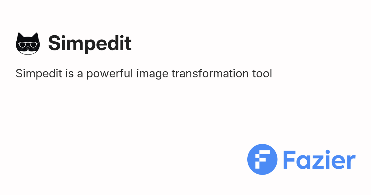 Simpedit | Fazier