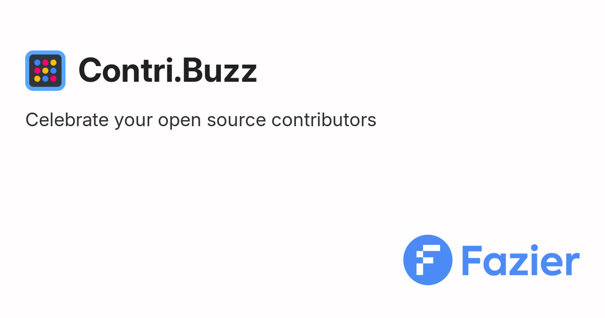 Contri.Buzz | Fazier