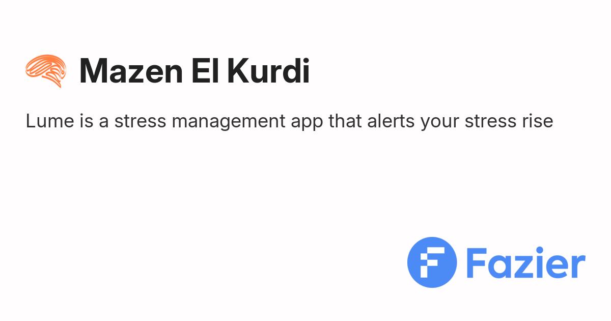 Mazen El Kurdi | Fazier