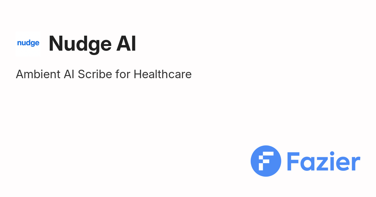 Nudge AI | Fazier