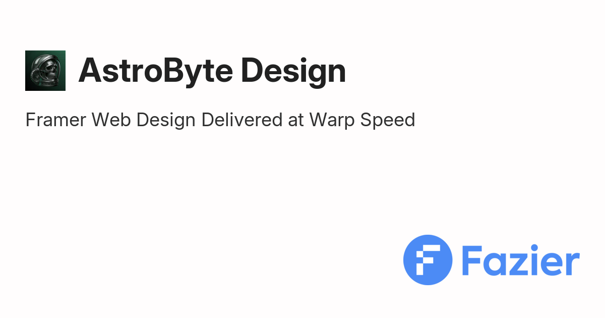 AstroByte Design | Fazier