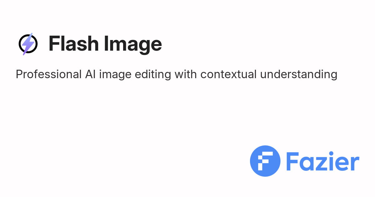 Flash Image | Fazier