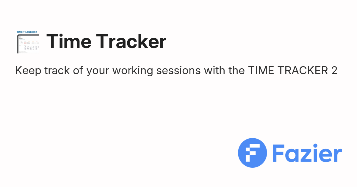 Time Tracker | Fazier