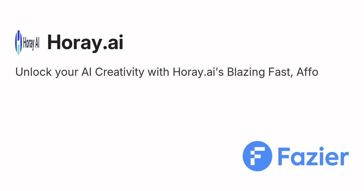 Horay.ai | Fazier