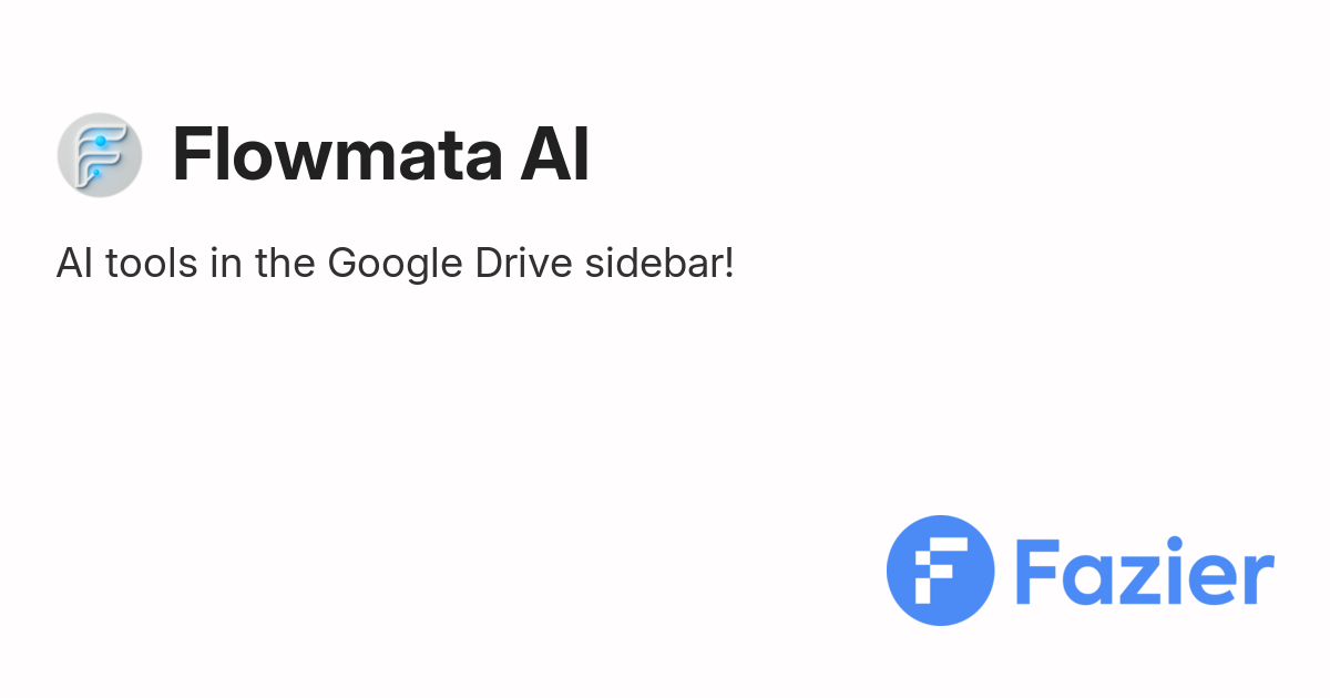 Flowmata AI | Fazier