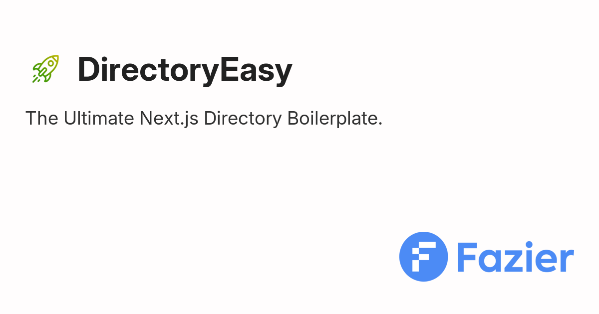 DirectoryEasy | Fazier